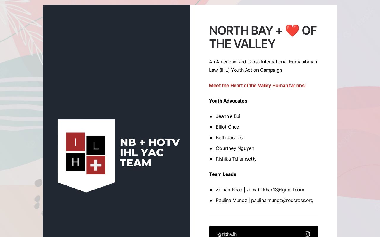 North Bay + ️ of the Valley IHL YAC